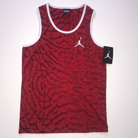 Jordan | Shirts & Tops | New Boys Jordan Red Tank Size M | Poshmark